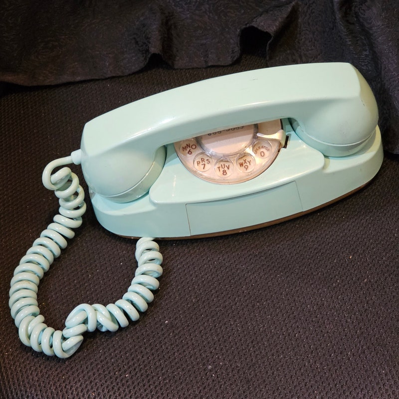 Green Rotary Phone - Etsy