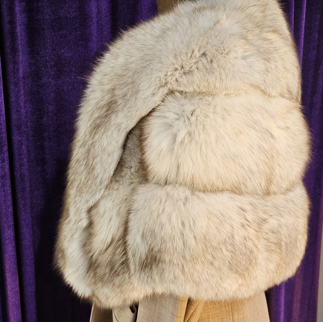 1960s Vintage Fluffy Silver Fox Fur Stole, Hutzler's Baltimore - Etsy