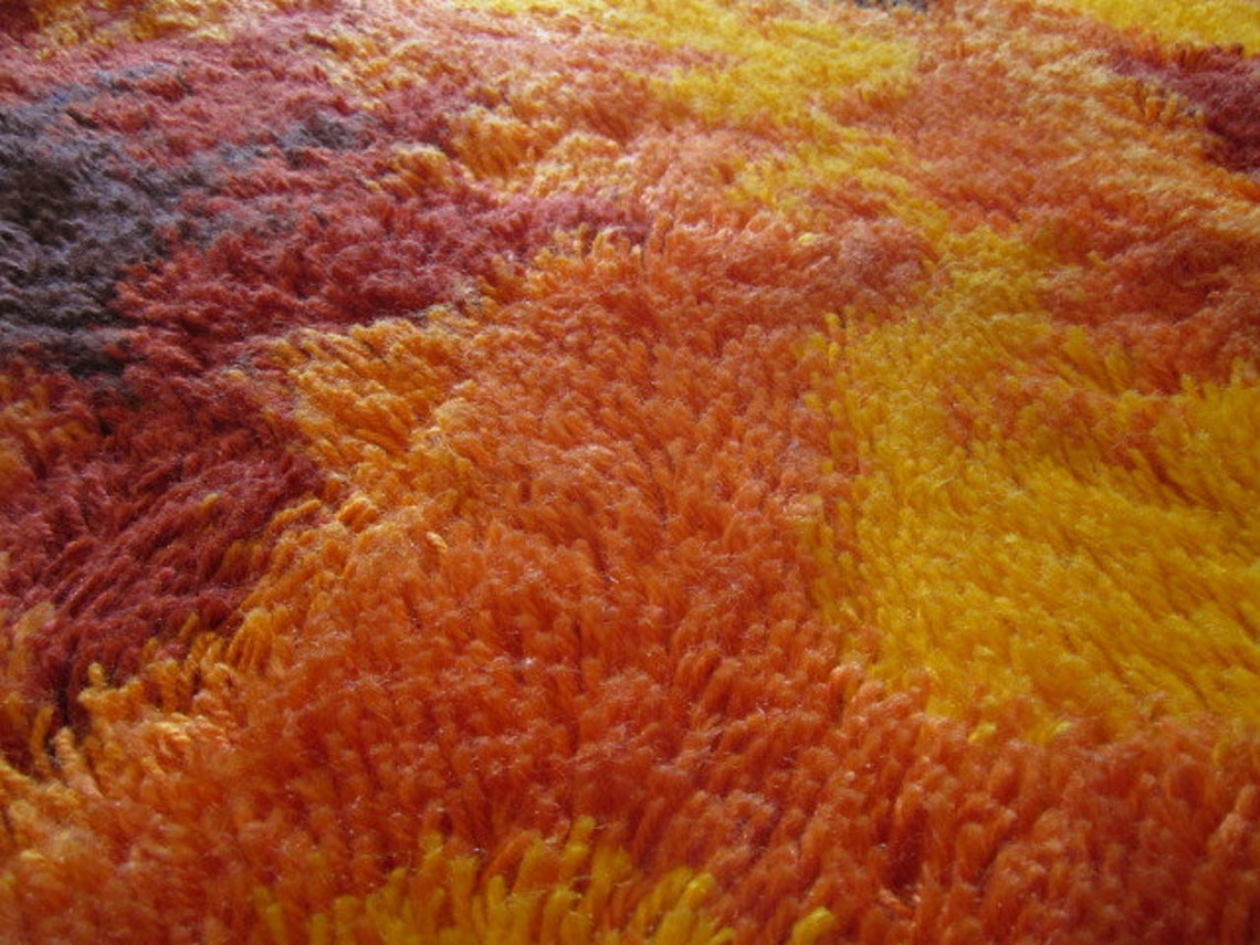 Mid Century Modern Era Shag Rug, Ca Late 1950s, Early 1960s - Etsy