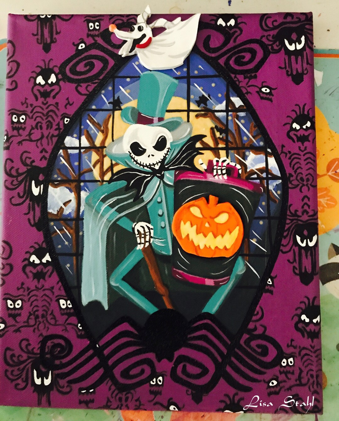 Haunted Mansion Jack Skellington Hat Box Ghost Inspired - Etsy Portugal