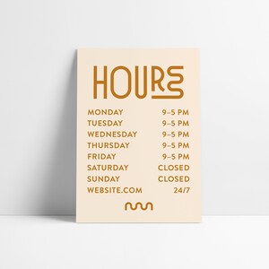 Fun Business Hours Open Vinyl Decal Sticker Sign - Etsy