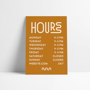 Fun Business Hours Open Vinyl Decal Sticker Sign - Etsy