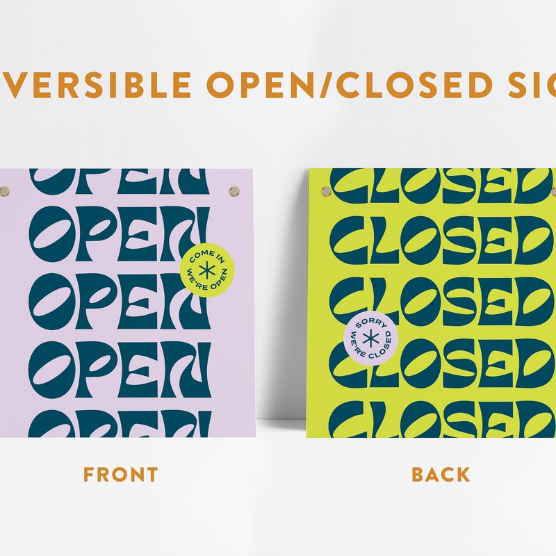 Open Close Sign - Etsy