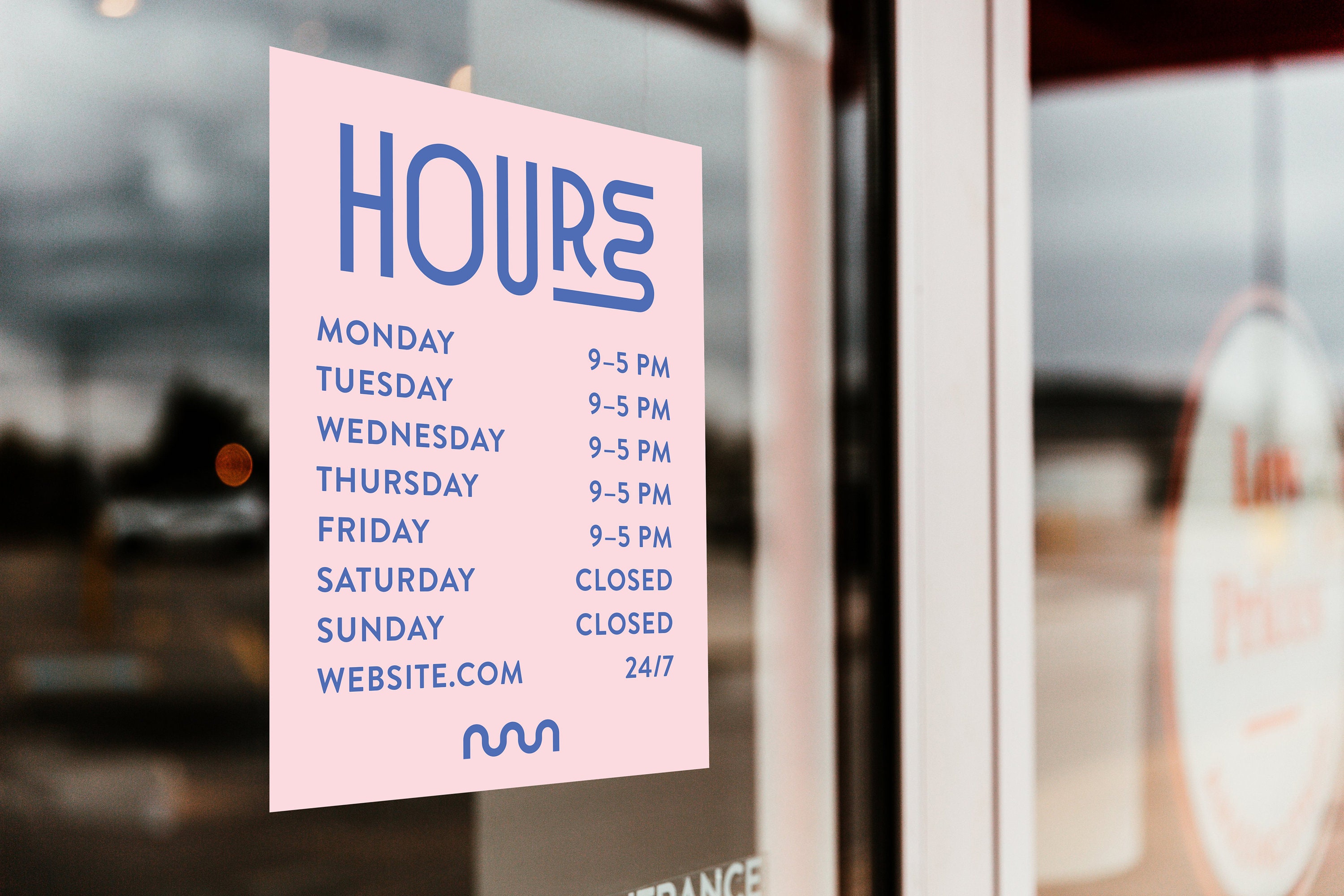 Fun Business Hours Open Vinyl Decal Sticker Sign - Etsy