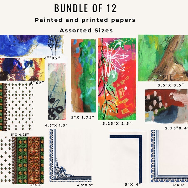 Hand Painted Papers - Etsy