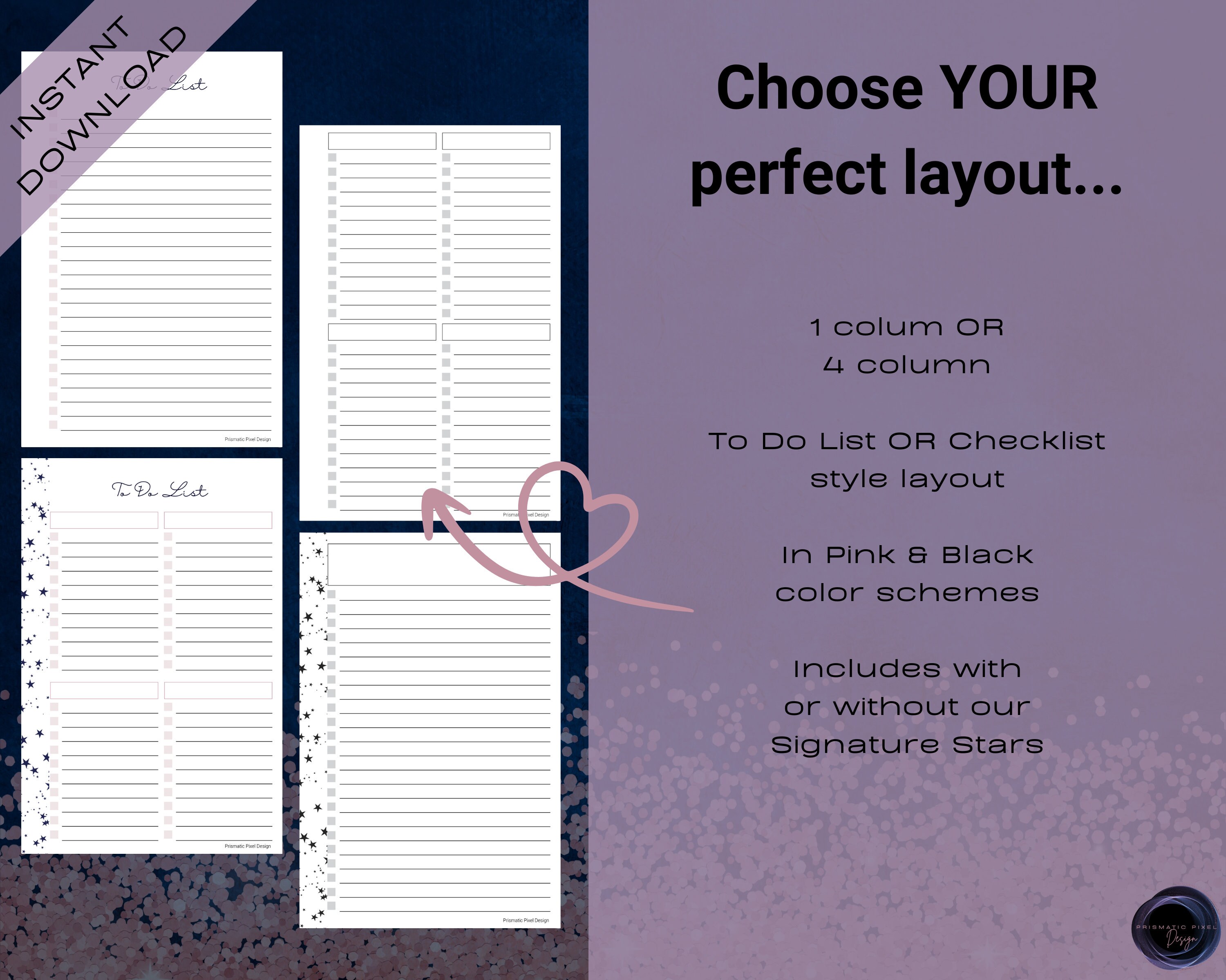 To Do List, MINI Happy Planner, Printable Planner Inserts, Planner Add ...