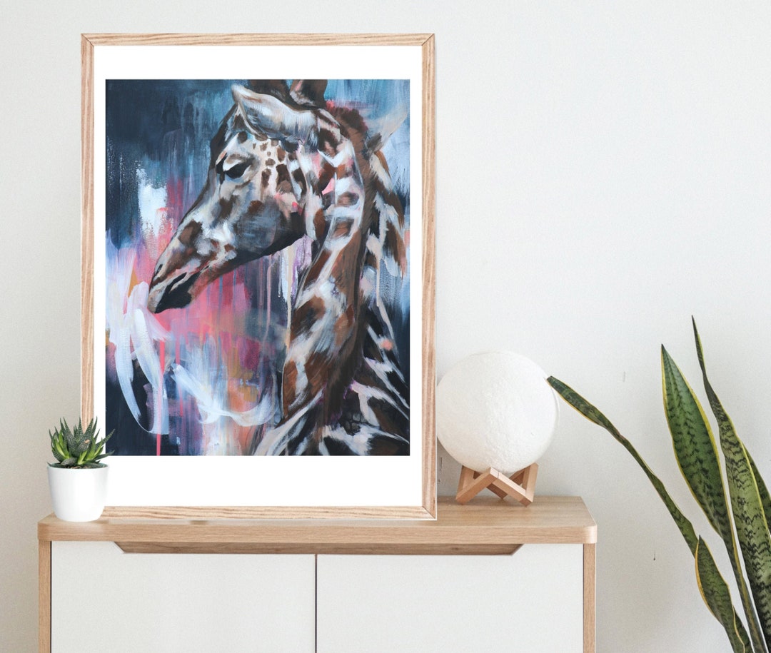 GIRAFFE: African Art, Grafitti Art - Etsy