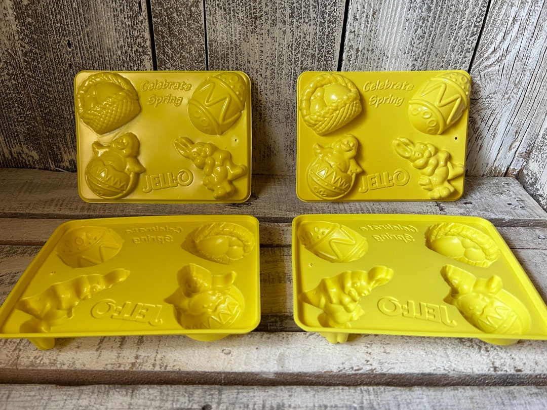 Vintage Jello Jigglers Celebrate Spring Plastic Molds, Jell-o Spring ...