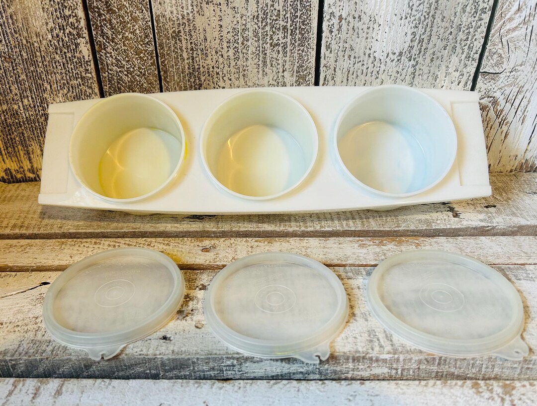Vintage Tupperware Tuppercraft Trio Planter, Windowsill Countertop ...