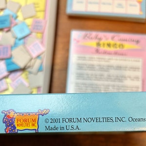 Vintage Kitschy Babys Coming Bingo Game, Baby Shower Game - Etsy