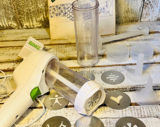 Vintage Super Shooter Electric Cookie Press Set Complete , Wearever ...