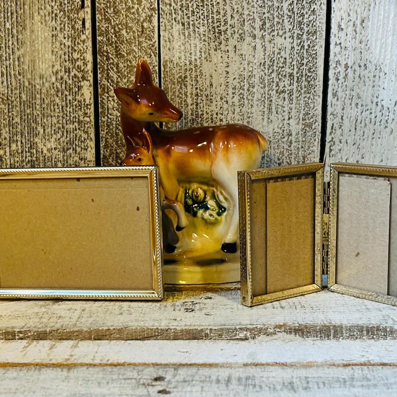 Small Gold Fold Picture Frame - Etsy