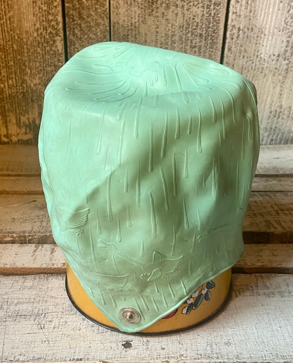 Vintage Green Swim Cap Bathing Cap Juvenile Ducks in … - Gem