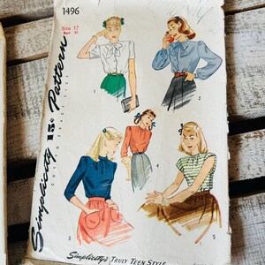 Lot Vintage Sewing Patterns X 5, Simplicity and Advanced Oldie Clothing ...