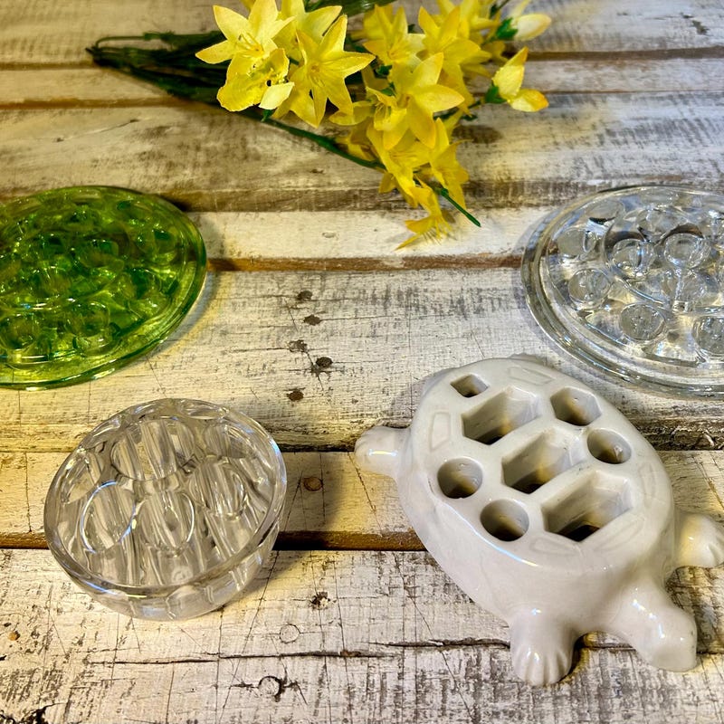 Vintage Flower Frog - Etsy