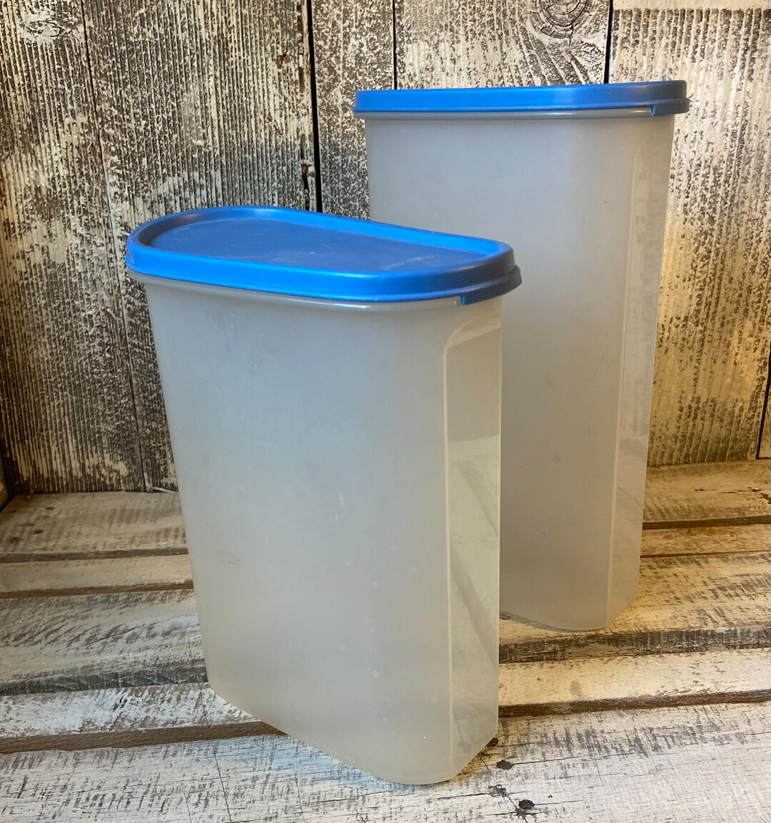 Vintage 2pc Tupperware Modular Mates Blue Topped 12 C and 9 C ...