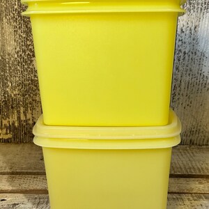 Vintage Tupperware Yellow Shelf Saver Storage Container 1243 With ...