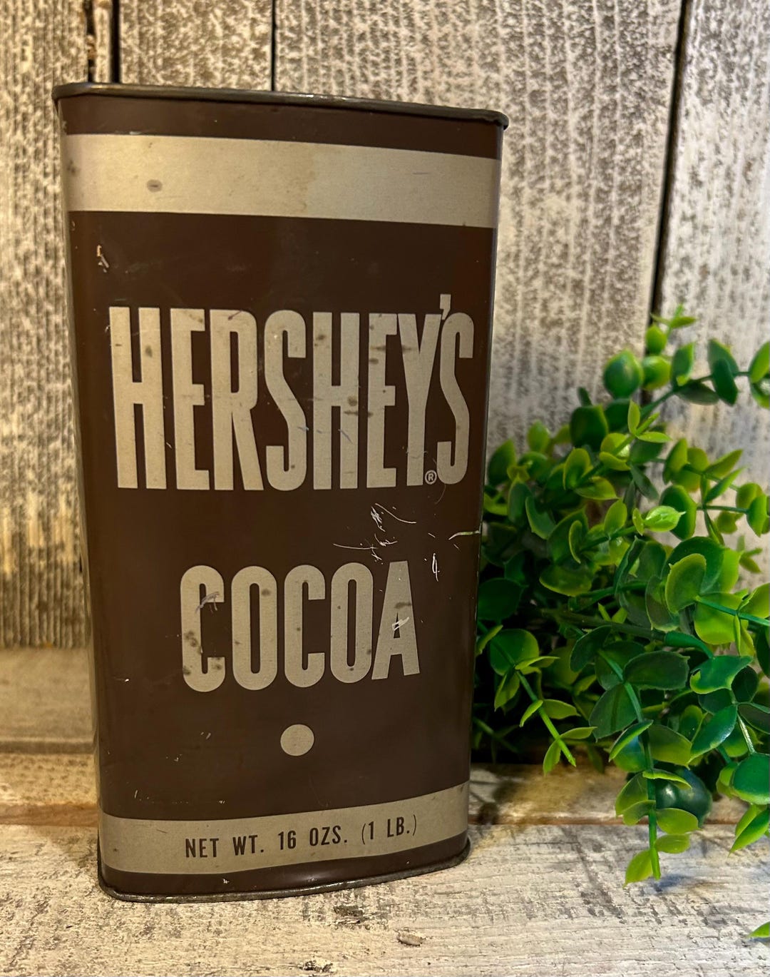 Vintage Hersheys Cocoa Container 16 Oz Tin, Food Advertising Container ...