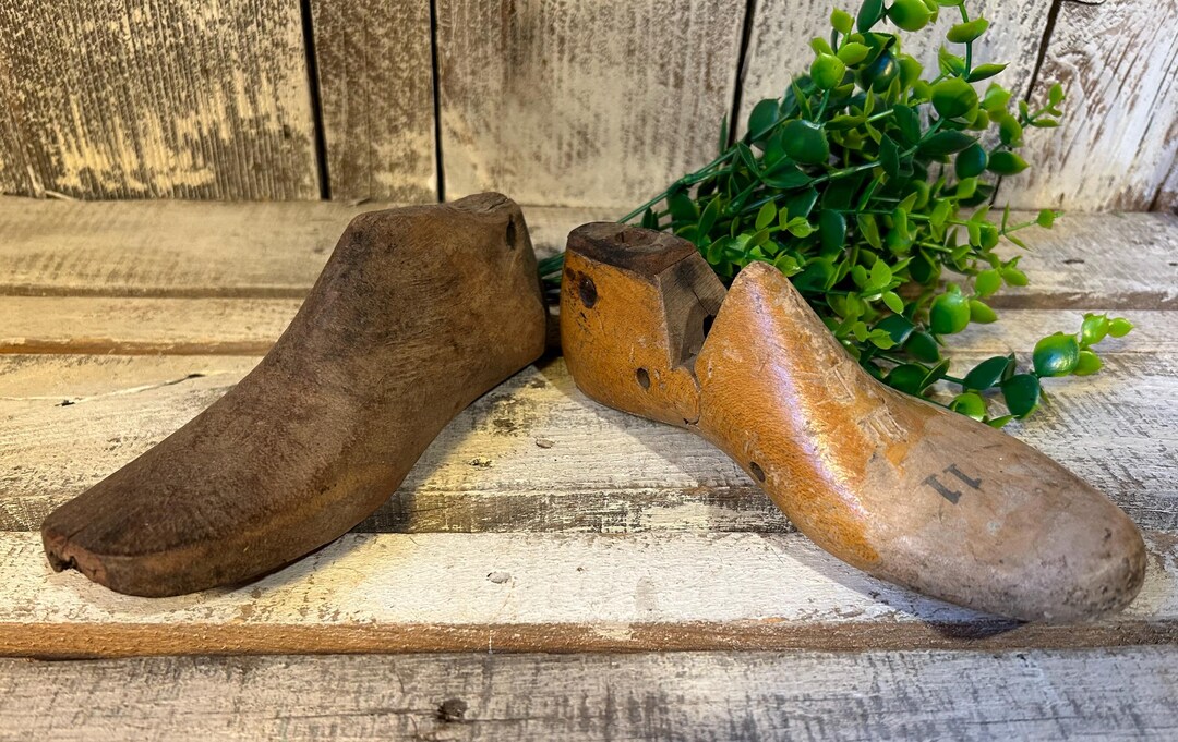 Vintage Small Wooden Shoe Forms/lasts X 2, Vintage Cobbler Shoe Making ...