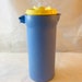 Vintage Tupperware 1 Quart Pitcher in Blue and Yellow 3412AZ, Unusual ...