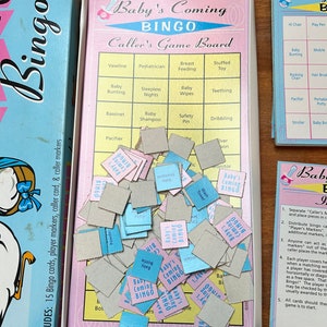 Vintage Kitschy Babys Coming Bingo Game, Baby Shower Game - Etsy
