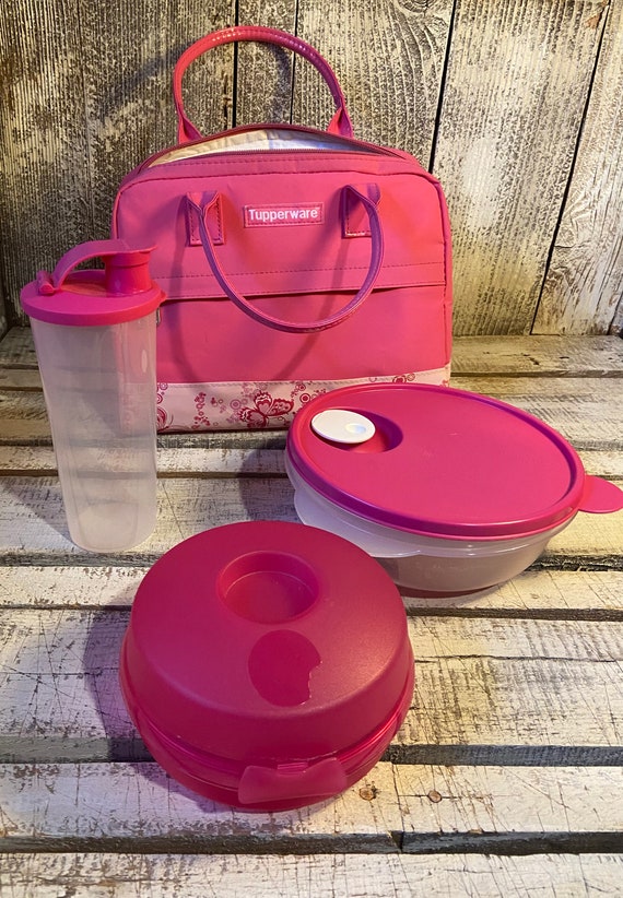Retro Tupperware Lunch Set, Lunch Bag, Thermos and Lu… - Gem