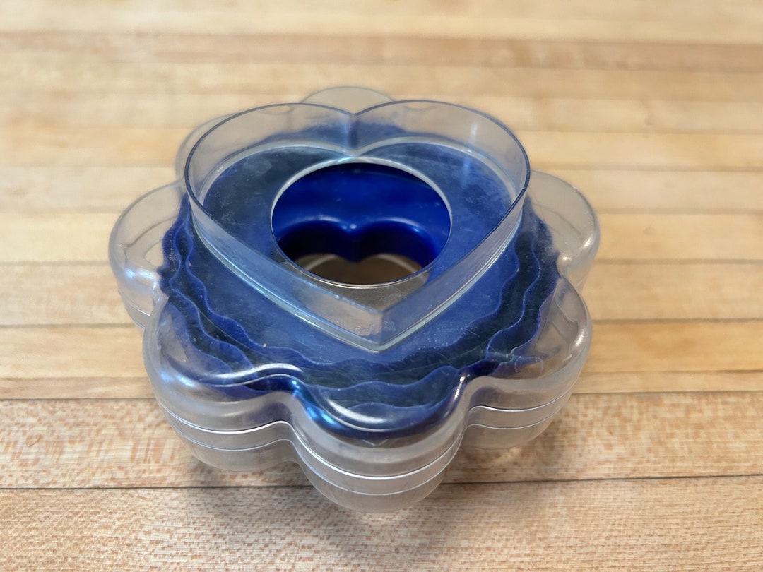 Vintage Tupperware Nesting Cookie Cutter Set, Heart Cookies, Star ...