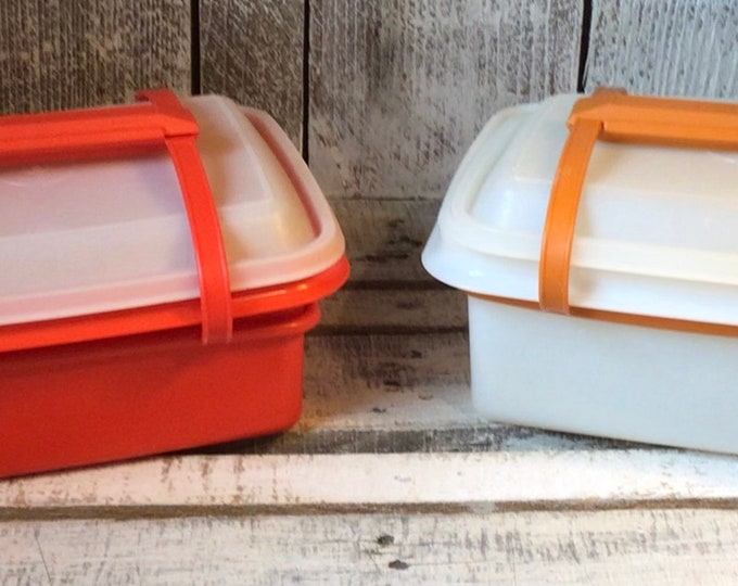 Vintage Tupperware Pack N Carry Lunch Box Tote color Choice, Tupperware ...
