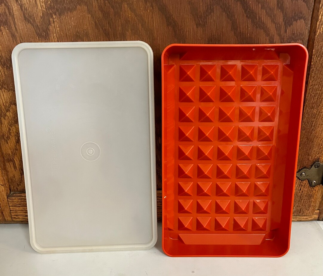 Vintage Tupperware Red Bacon Hot Dog Deli Keeper Tray 1292, Red ...