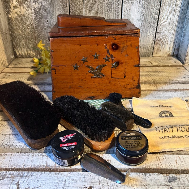 Shoe Shine Box - Etsy