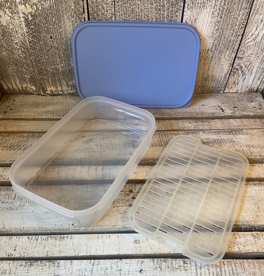 Vintage Tupperware Rectangular Modular Mates 1608, 8 Cup Tupperware ...