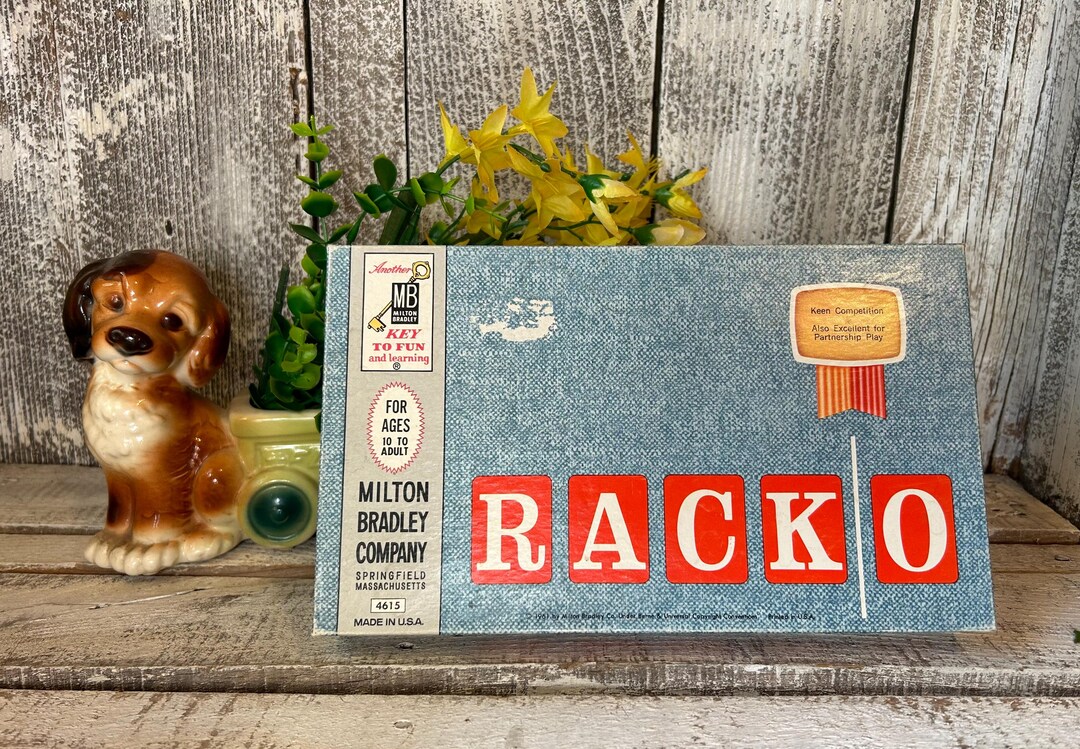 Vintage Rack-o Card Game Complete 1961 by Milton Bradley, Family Game ...