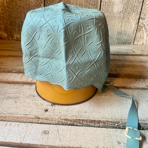 Vintage Playtex Swim Cap Bathing Cap Blue Design, Lake Cabin Decor ...