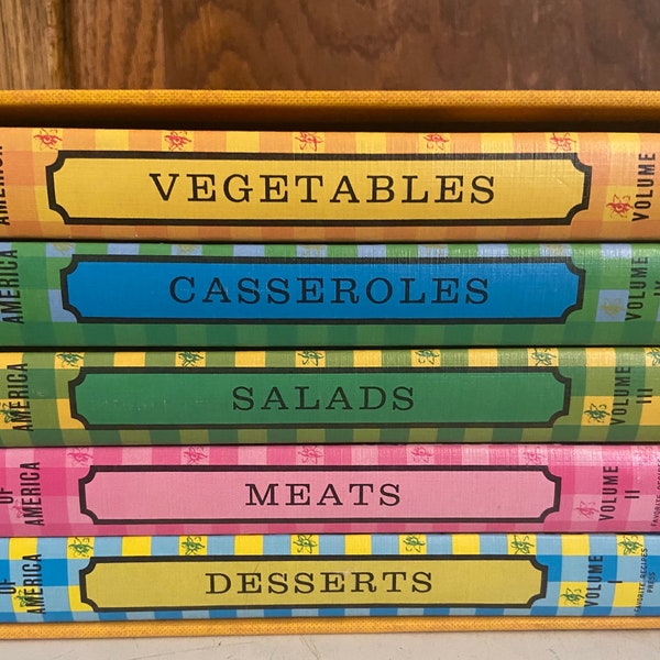 Vintage Cookbook Set - Etsy