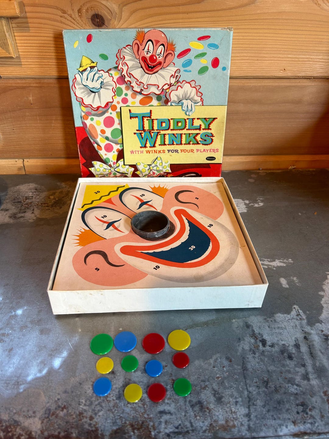 Vintage Tiddly Winks Game in Box W Fab Graphics - Etsy
