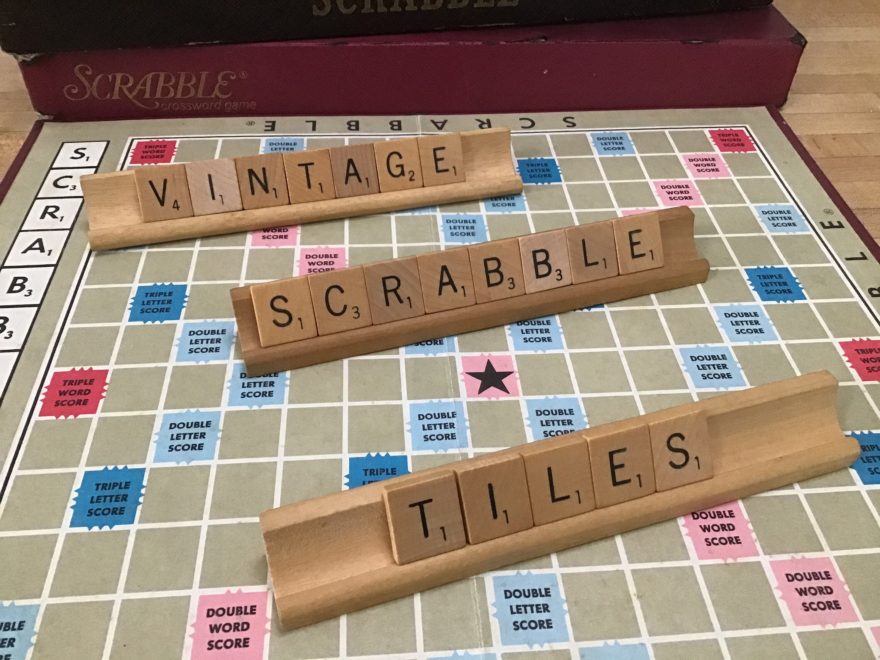 Vintage Wood Scrabble Replacement Tiles Your Choice Scrabble - Etsy Vintage Wood Scrabble Replacement Tiles Your Choice Scrabble - Etsy