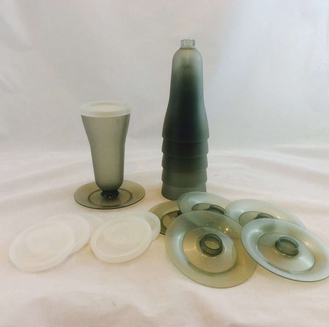 Vintage Tupperware Parfait Dessert Cups With Lids X 6, Tupperware ...