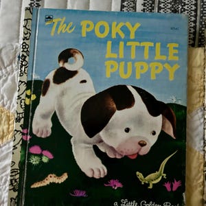 6 Vintage Little Golden Books 1970s 1990s, Pokey Little Puppy, Heidi ...