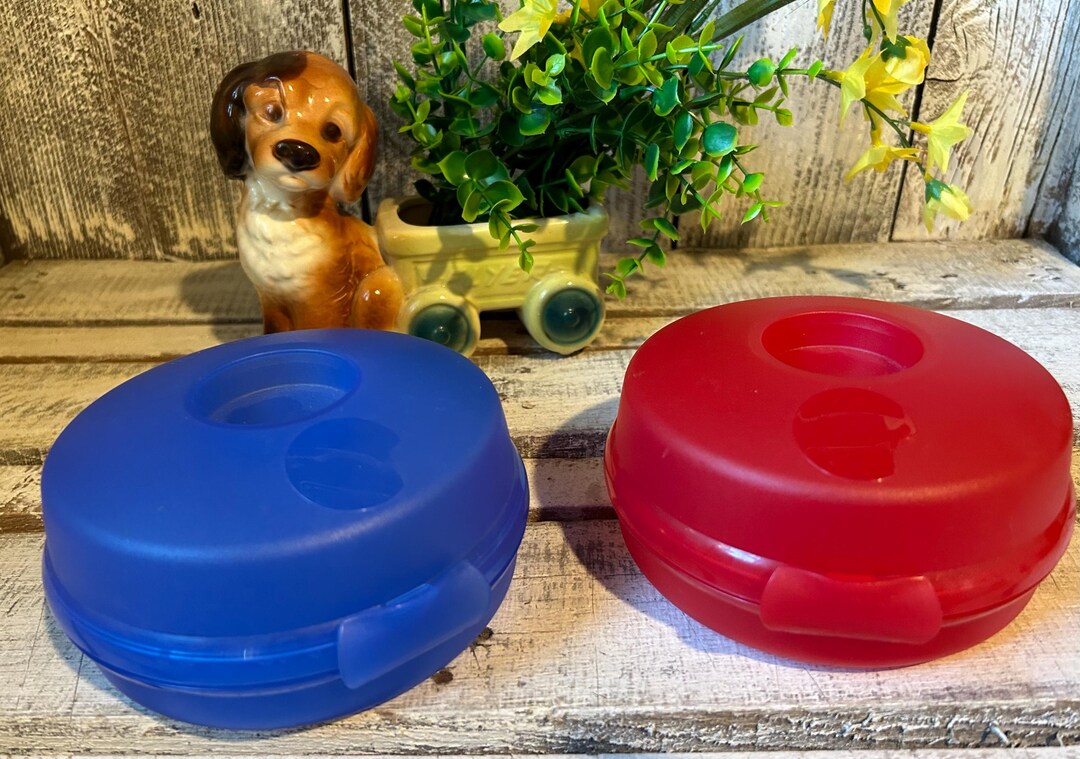Vintage Tupperware Round Bagel Doughnut Keepers X 2 - Etsy