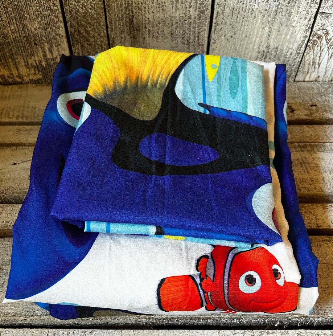 Finding Nemo Dory Disney Pixar Twin Sheet Set 3 Piece, Childs Toddlers ...