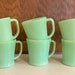 Vintage Fire King Jadeite Mugs X 6, Authentic Jadeite Coffee Mugs Set ...