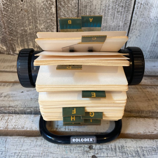 Rolodex Card Holder - Etsy