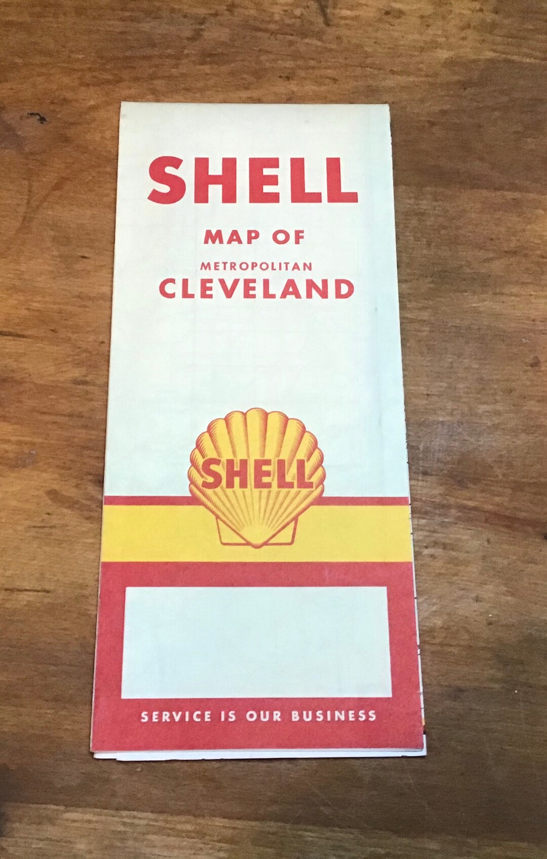Vintage Road Map Cleveland 1960, MCM Shell Cleveland Tourist Map - Etsy
