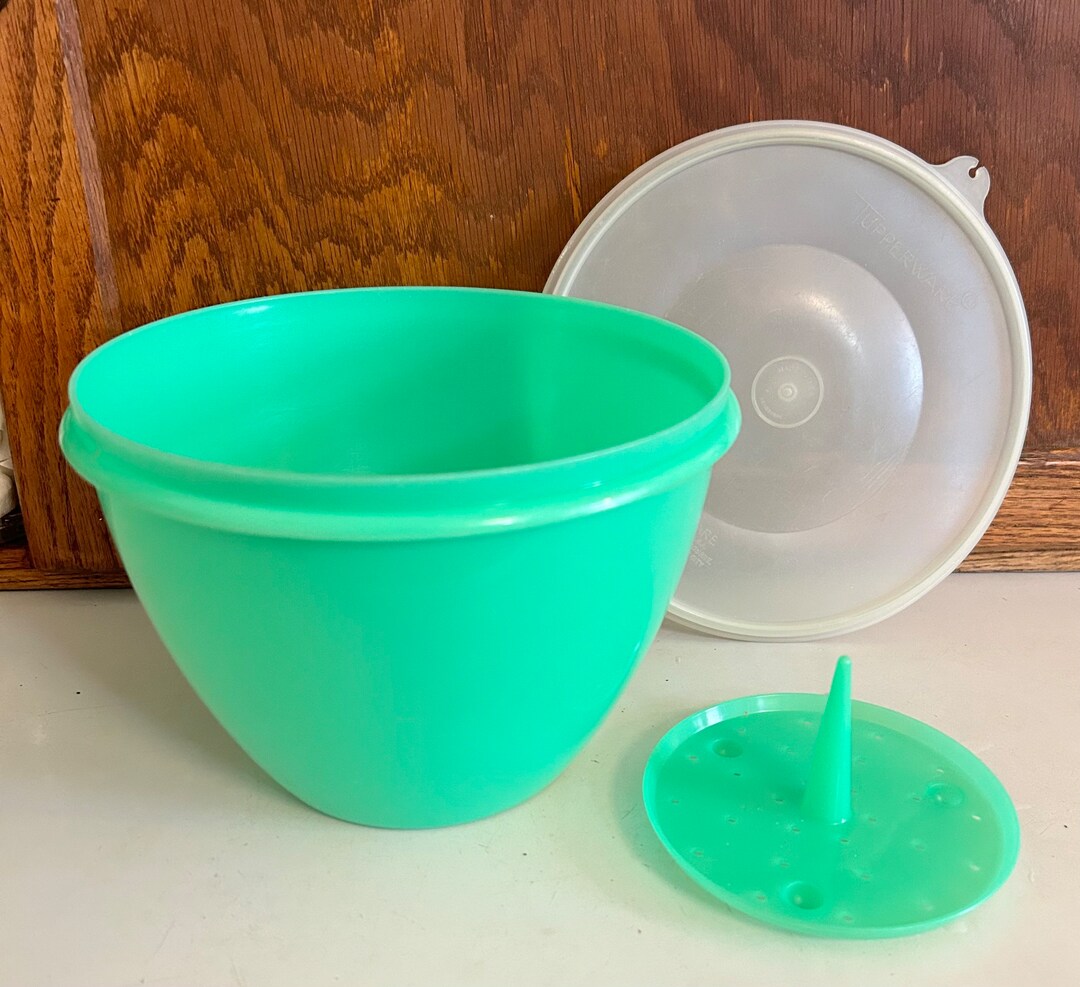 Vintage Tupperware Crisp It Lettuce Keeper 3 Pc, Jadite Green ...