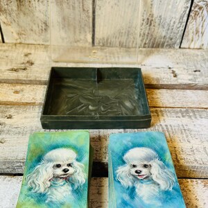 Vintage Hallmark Poodle Playing Cards Double Deck Boxed - Etsy
