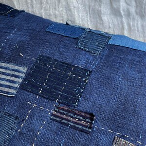 Boro Patchwork Pillow, Hand Crafted One of a Kind. - Etsy