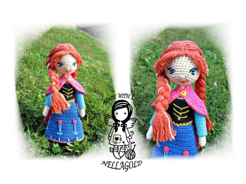 Crochet PATTERN FROZEN Princess Anna Amigurumi Crochet | Etsy