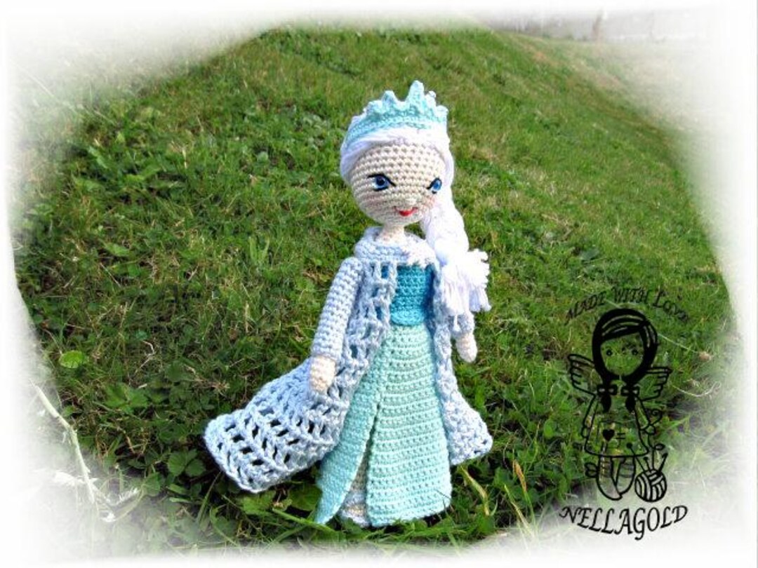 Crochet PATTERN, Crochet Doll Pattern, FROZEN, Queen Elsa, Amigurumi ...