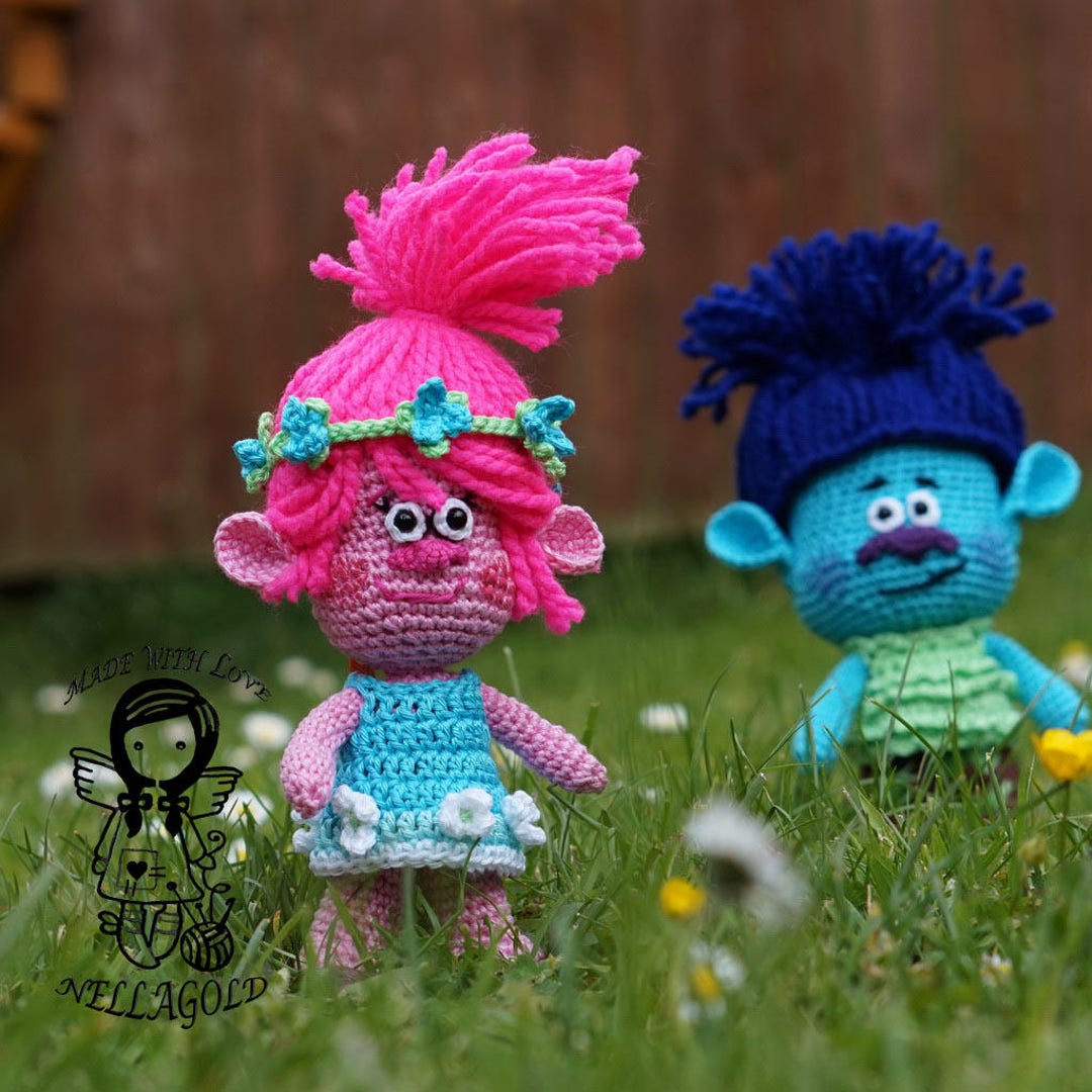 Crochet PATTERN, Princess Poppy, Crochet Doll Pattern, Trolls, Crochet ...