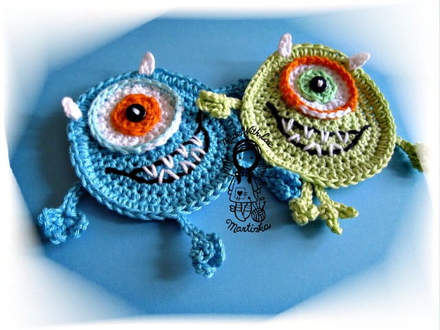 Crochet PATTERN Applique Monster DIY Pattern 42 Instant | Etsy